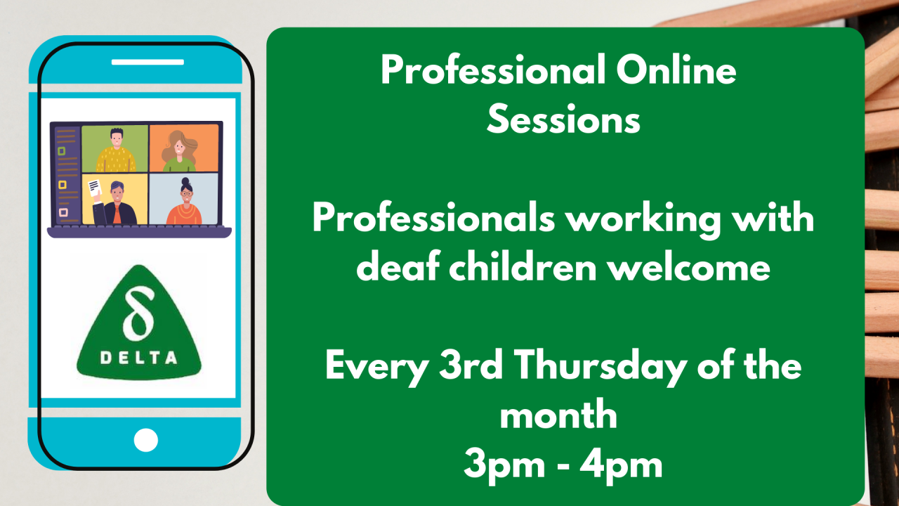 Online CPD Sessions for Professionals working with deaf children - Deaf ...